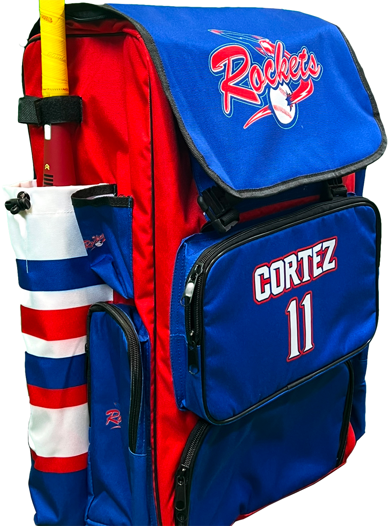 Sublimated Bat Backpacks - Custom Sports Gear - Walkoff Apparel